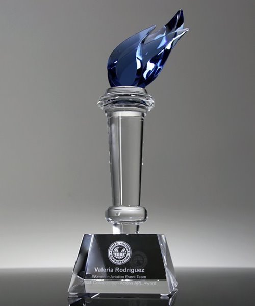 Blue Crystal Torch Trophy | Torch Award | Edco Awards