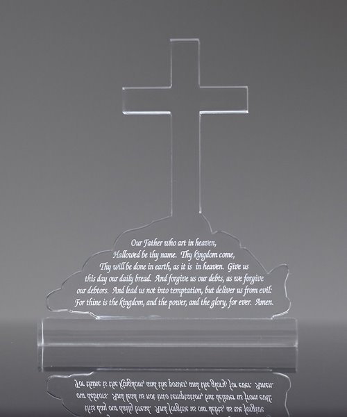 Religious Cross Acrylic Trophy | Edco Awards