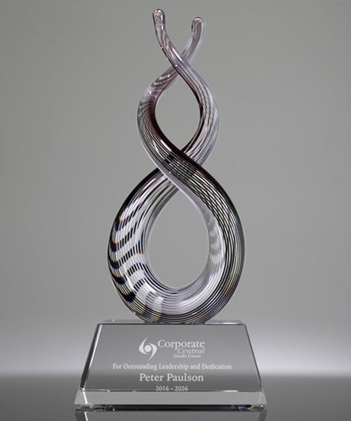 Celestial Helix Art Glass Award | edco.com | Edco Awards