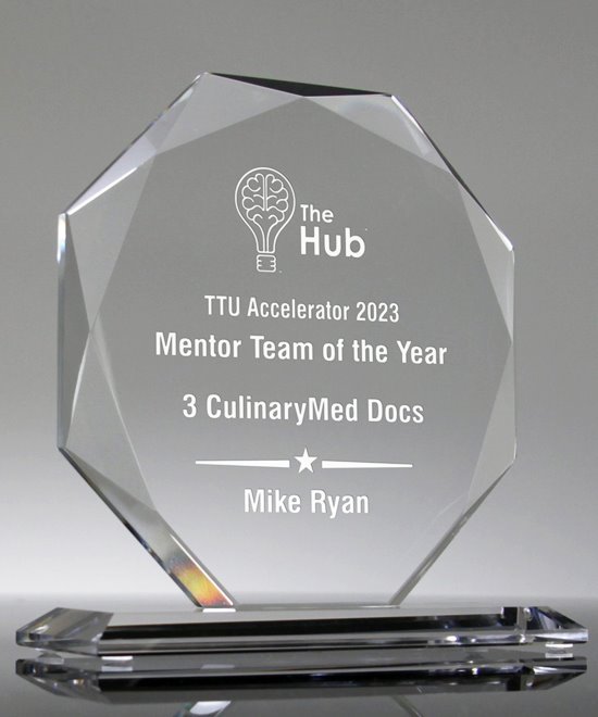 Starfire Crystal Octagon Trophy | Edco Awards