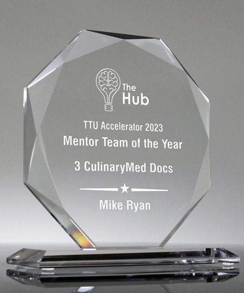 Starfire Crystal Octagon Trophy | Edco Awards