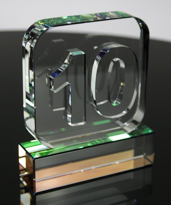 10 Year Crystal Prism Award | edco.com | Edco Awards