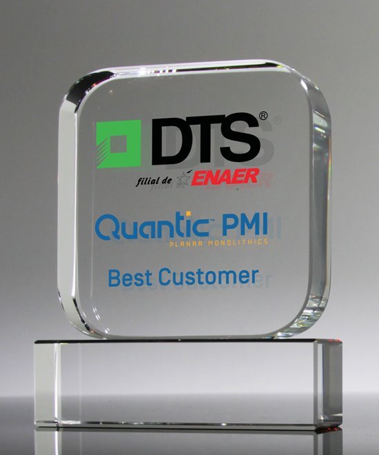 Crystal Block Award | Crystal Square Trophy | Edco Awards