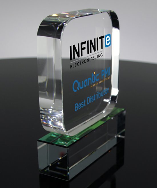 Crystal Block Award | Crystal Square Trophy | Edco Awards