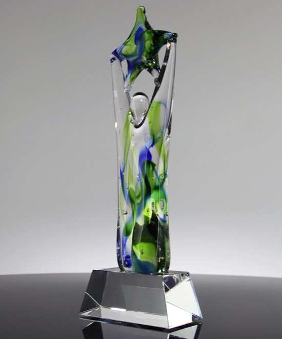 Premium Star Achiever Art Glass Award | Edco Awards