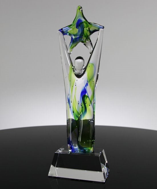 Premium Star Achiever Art Glass Award | Edco Awards