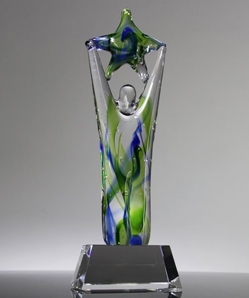 Premium Star Achiever Art Glass Award | Edco Awards