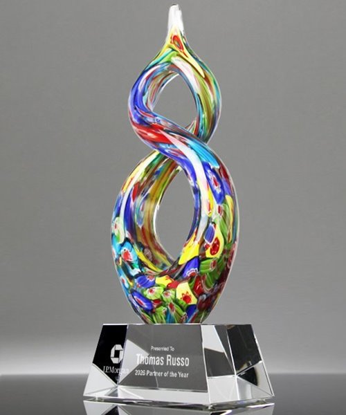Radiant Eternity Art Glass Award | Edco Awards