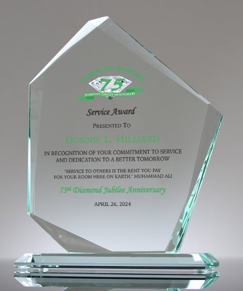 Jade Crystal Summit Award - Full Color Imprint | Edco Awards