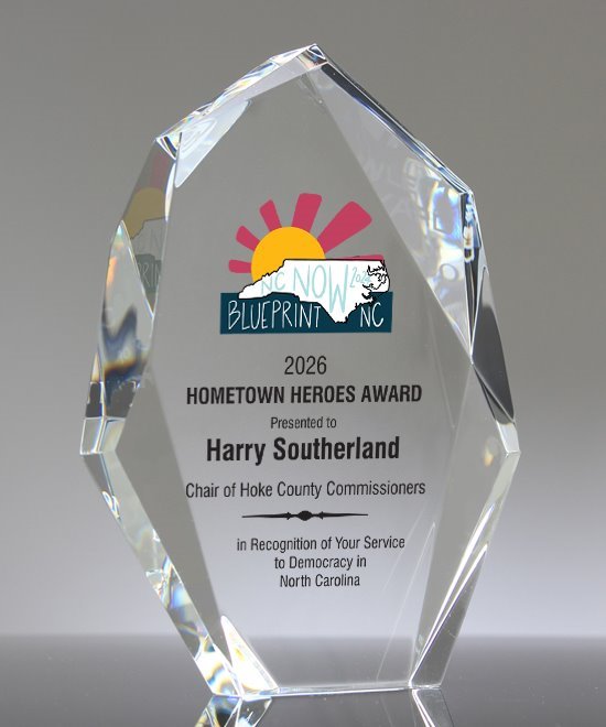 Crystal Peak Award with Full Color Imprint | Edco Awards