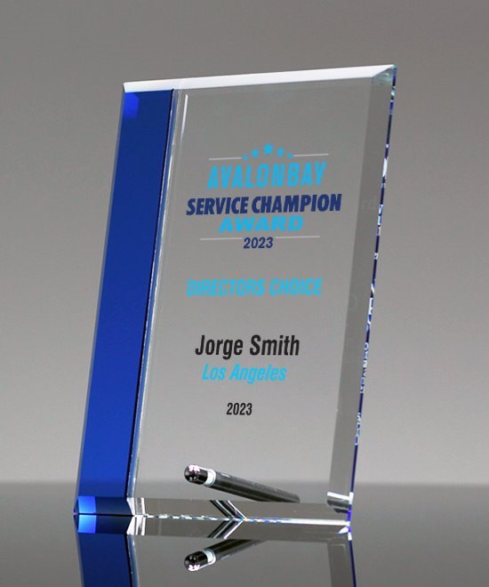 Acceptance Glass Plaque Full Color | Edco Awards