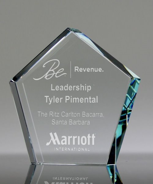 Pentagon Crystal Paperweight | Edco Awards