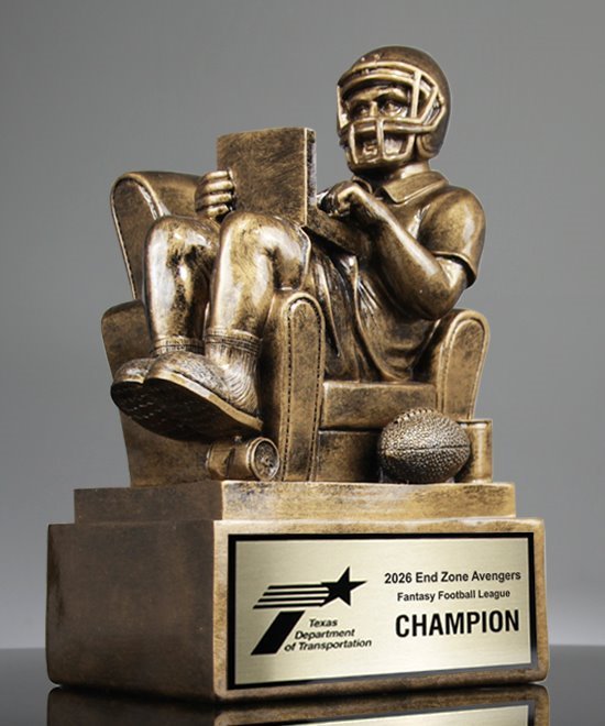 Armchair Quarterback Trophy | FTB302 | Edco Awards