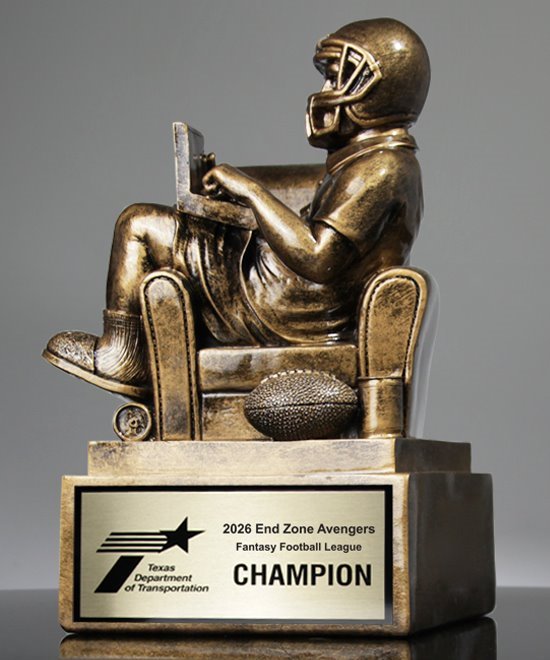 Armchair Quarterback Trophy | FTB302 | Edco Awards