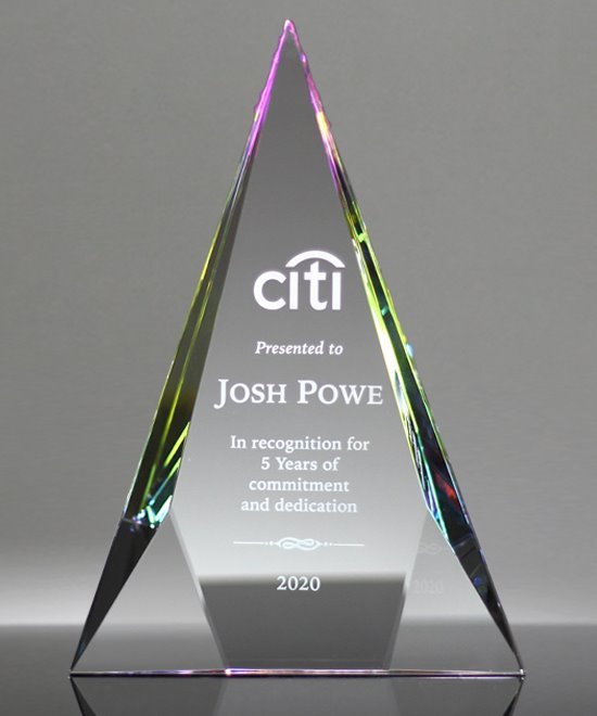 Prismatic Crystal Diamond Award, SKU K9177 | Edco Awards