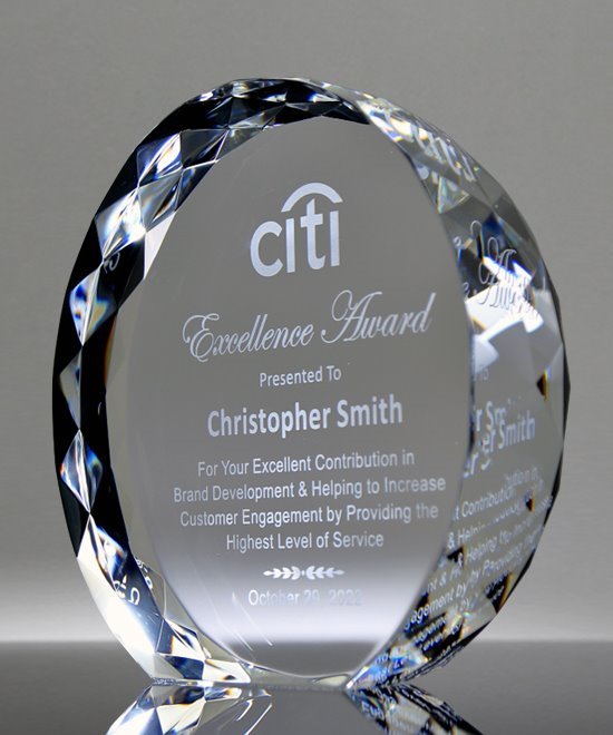 Clear Crystal Circle Award | Edco Awards
