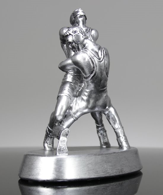 Wrestling Bear Hug Silver Trophy | Edco Awards