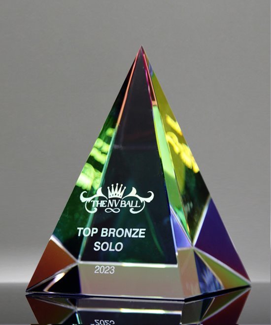 Prismatic Crystal Pyramid Award | Edco Awards