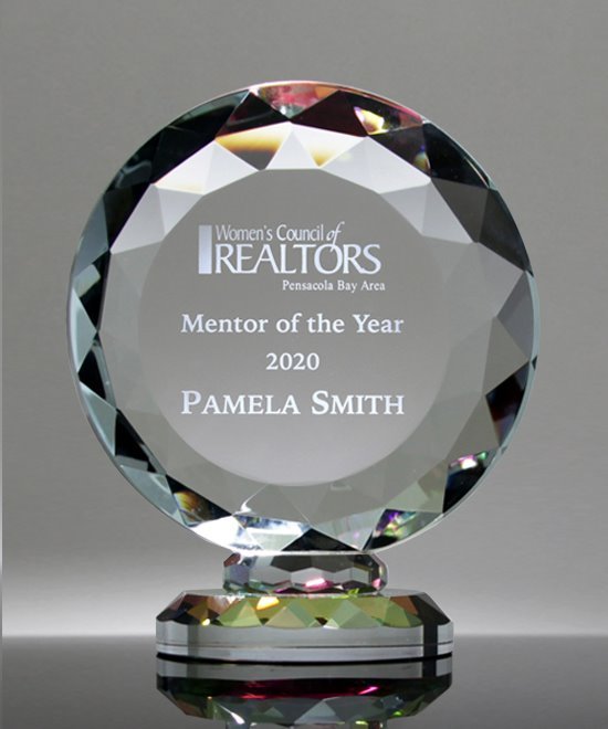 Prismatic Orbit Crystal Paperweight Trophy | Edco Awards