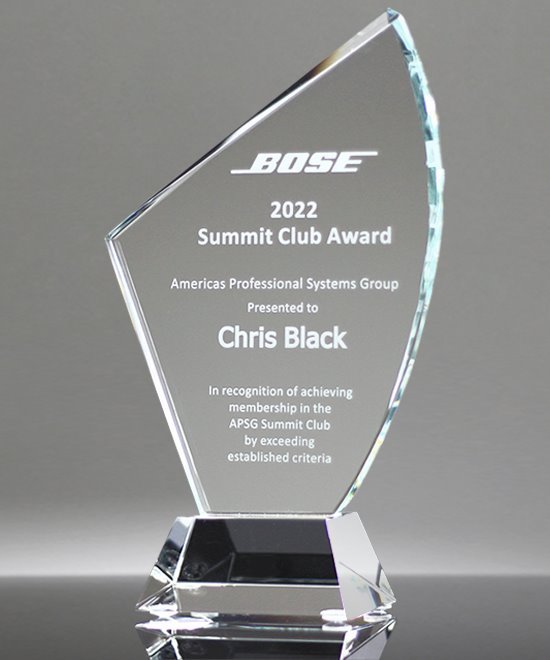 Avant Clear Crystal Award | Edco Awards