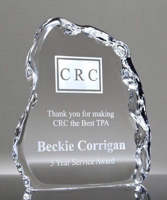 Clear Edge Crystal Iceberg Award | Edco Awards