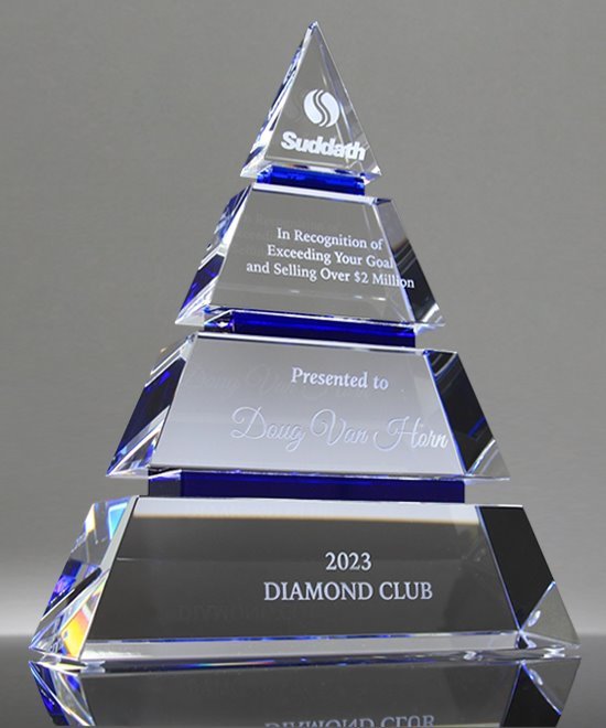 Leadership Pyramid Award Crystal | Edco Awards