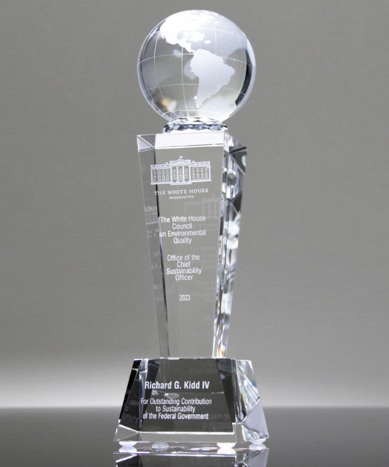 Galaxy Crystal Globe Trophy | Edco Awards
