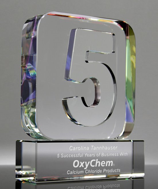5 Year Crystal Prism Award | edco.com | Edco Awards