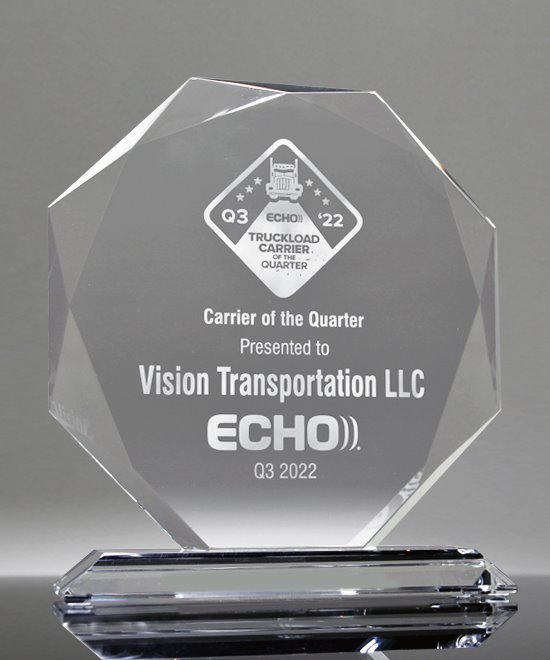 Truck Driver Recognition Crystal Award | Edco Awards