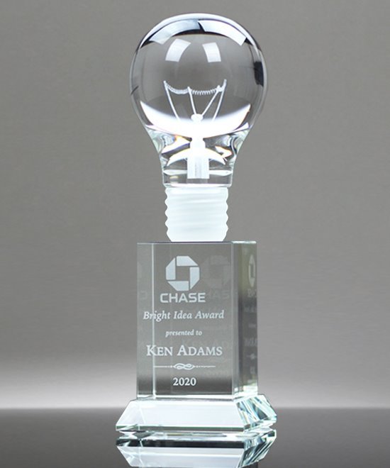 Crystal Light Bulb Award CRY25 | Edco Awards