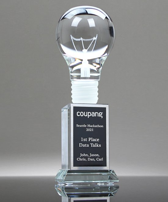 Crystal Light Bulb Trophy CRY25 | Edco Awards