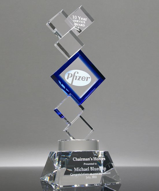 Employee Appreciation Crystal Blocks Award | Edco Awards