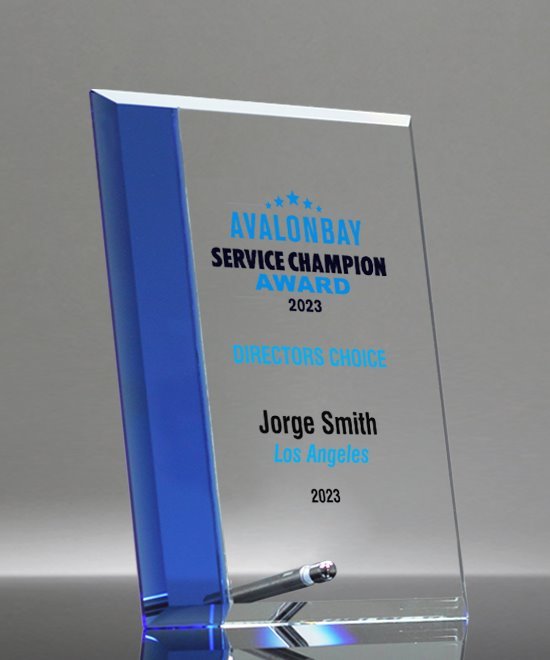 Acceptance Glass Plaque Full Color | Edco Awards