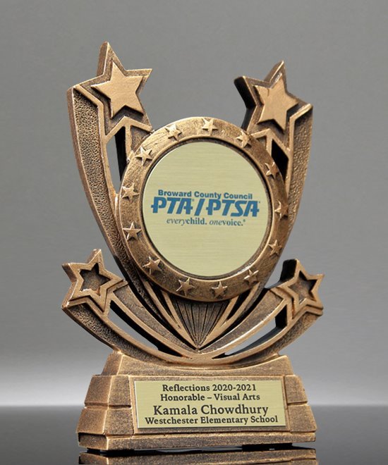 Twin Star Custom Insert Award | Edco Awards