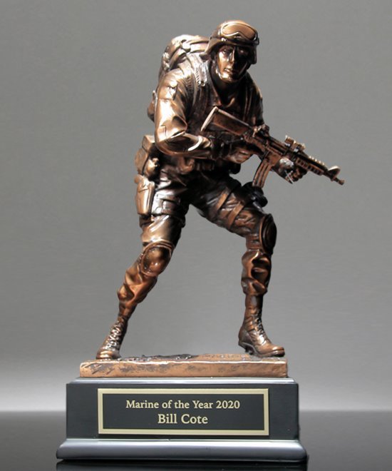 US Marine Trophy Sculpture FB135 | Bronze Award | Edco Awards