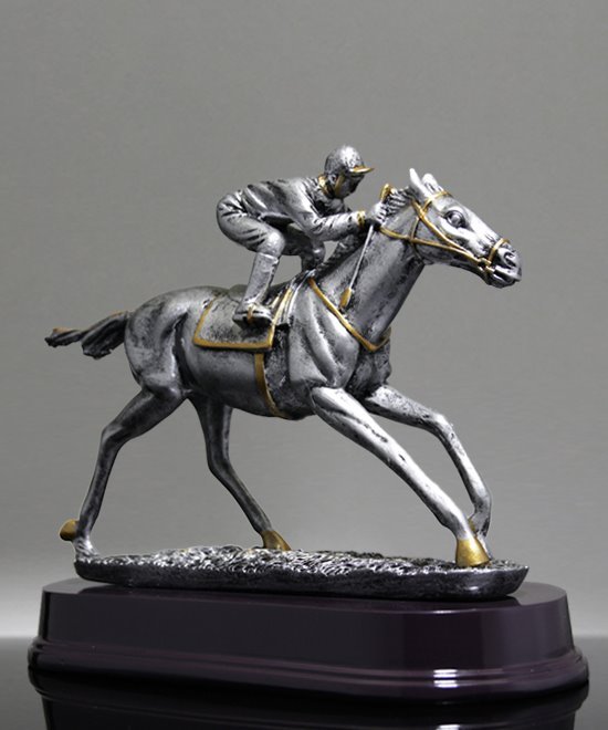 Horse Racing Trophy | Silverstone Resin Jockey Award RF2091SG | Edco Awards