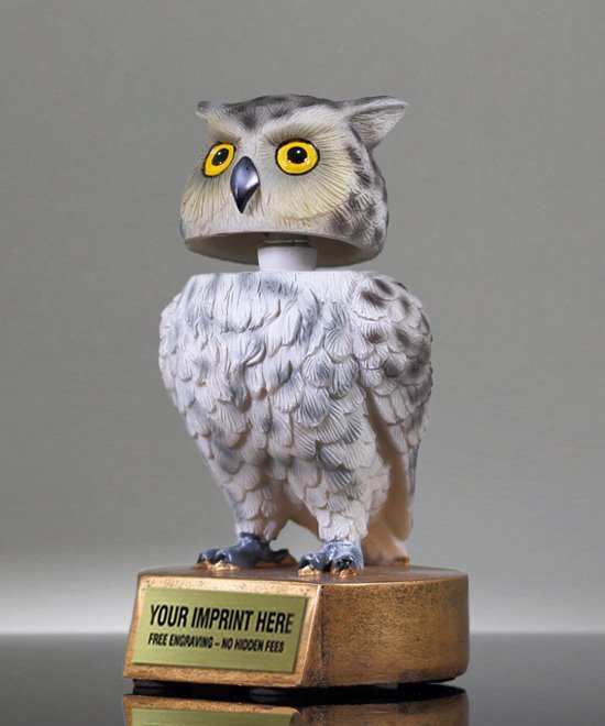 Owl Bobblehead Mascot Trophy | Edco Awards