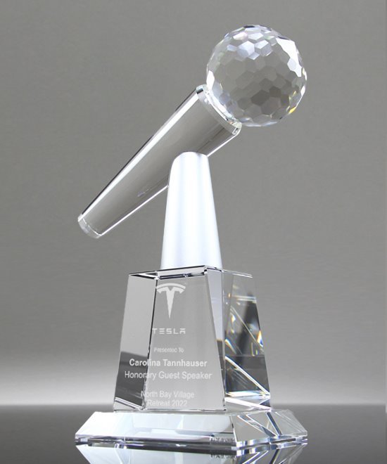 Key Speaker Crystal Microphone Award | Edco Awards