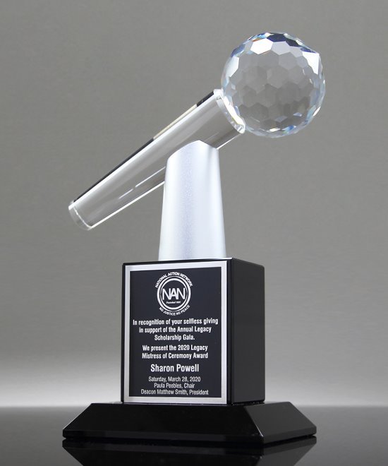 Custom Microphone Trophy | Edco Awards