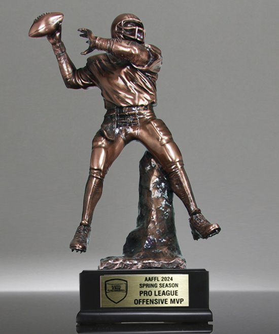 Large Football Quarterback Trophy | RFB326 | Edco Awards