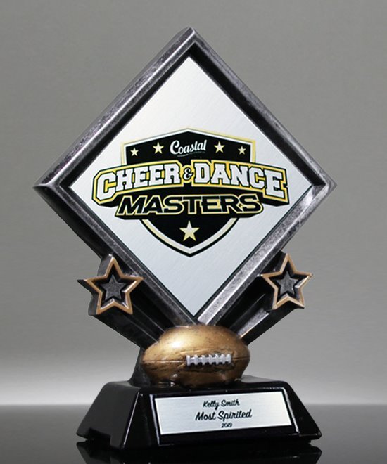Diamond Football Custom Trophy