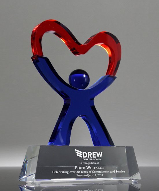 Custom Crystal Award - Two Tone Logo | Edco Awards