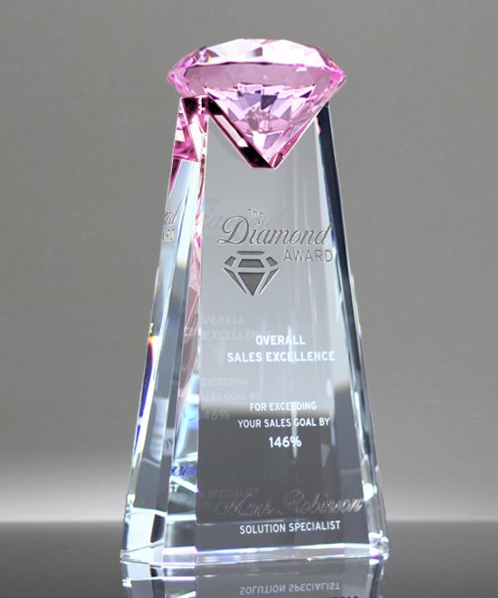 Essence Pink Crystal Diamond Award | 4486 | Edco Awards