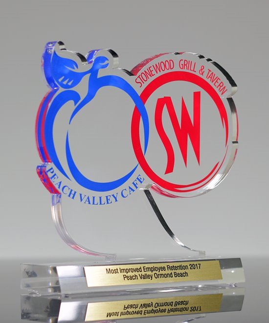 Logo-Cut Custom Acrylic Award | Edco Awards
