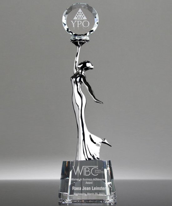 Woman Entrepreneur Award | Chrome & Crystal Trophy | Edco Awards