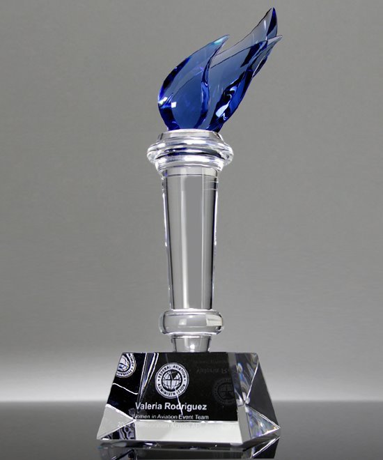 Blue Crystal Torch Award | Torch Trophy | Edco Awards