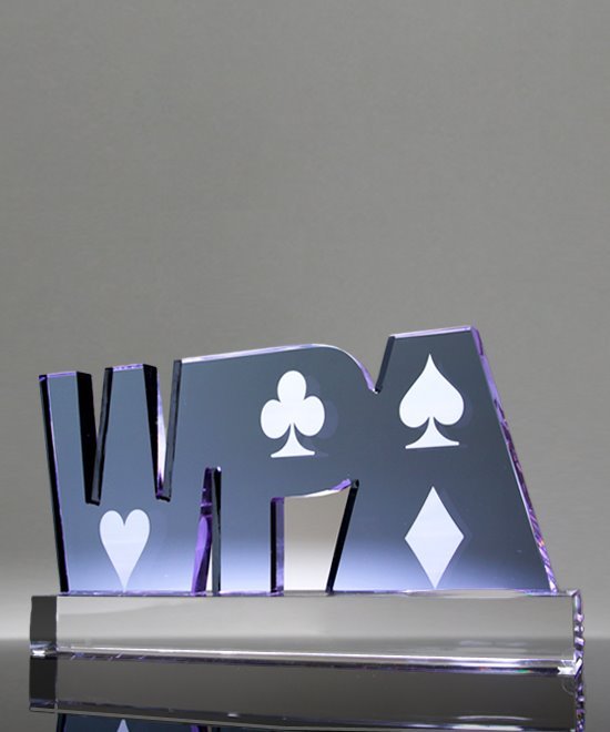 WPA Crystal Trophy - Poker Champion Trophy | Edco Awards