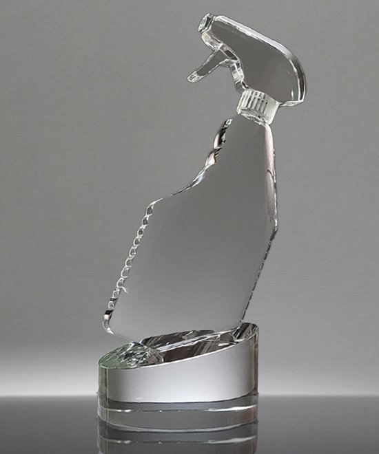 Crystal Spray Bottle Trophy | Windex Award | Edco Awards
