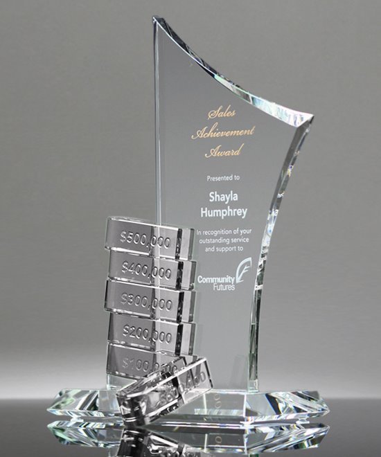 Employee Goal Achievement Crystal Trophy | Edco Awards