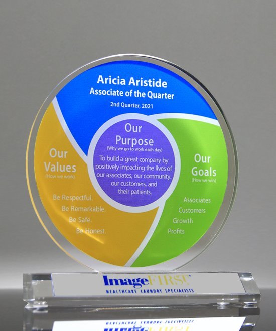 Core Values Acrylic Trophy | Edco Awards